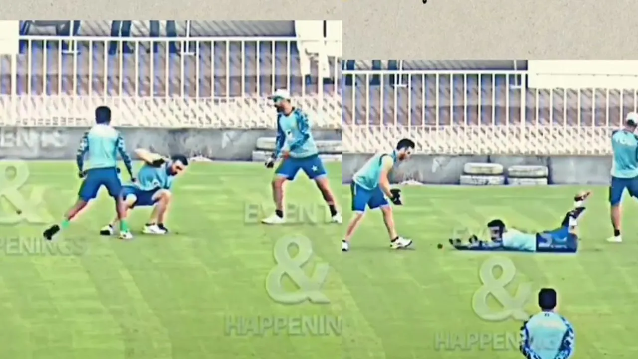 Watch: Babar Azam, Mohammad Rizwan make hilarious schoolboy errors ...