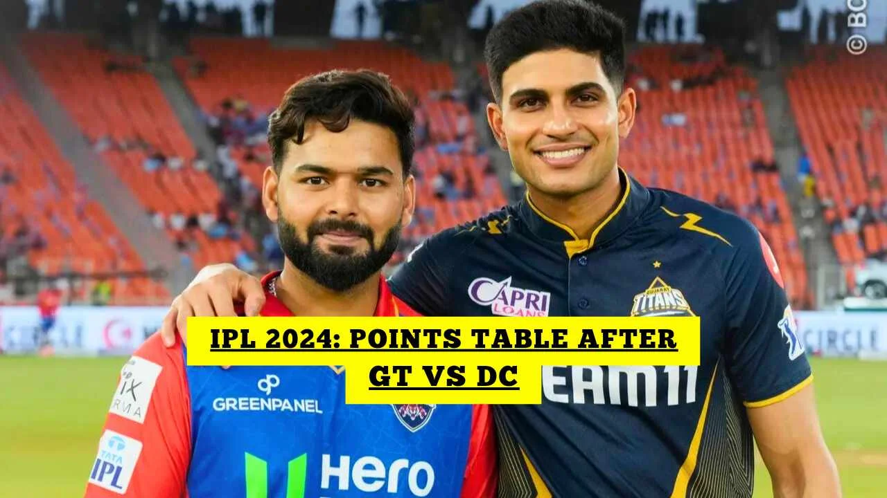 Updated IPL Points Table 2024, Orange Cap, Purple Cap after GT vs DC ...