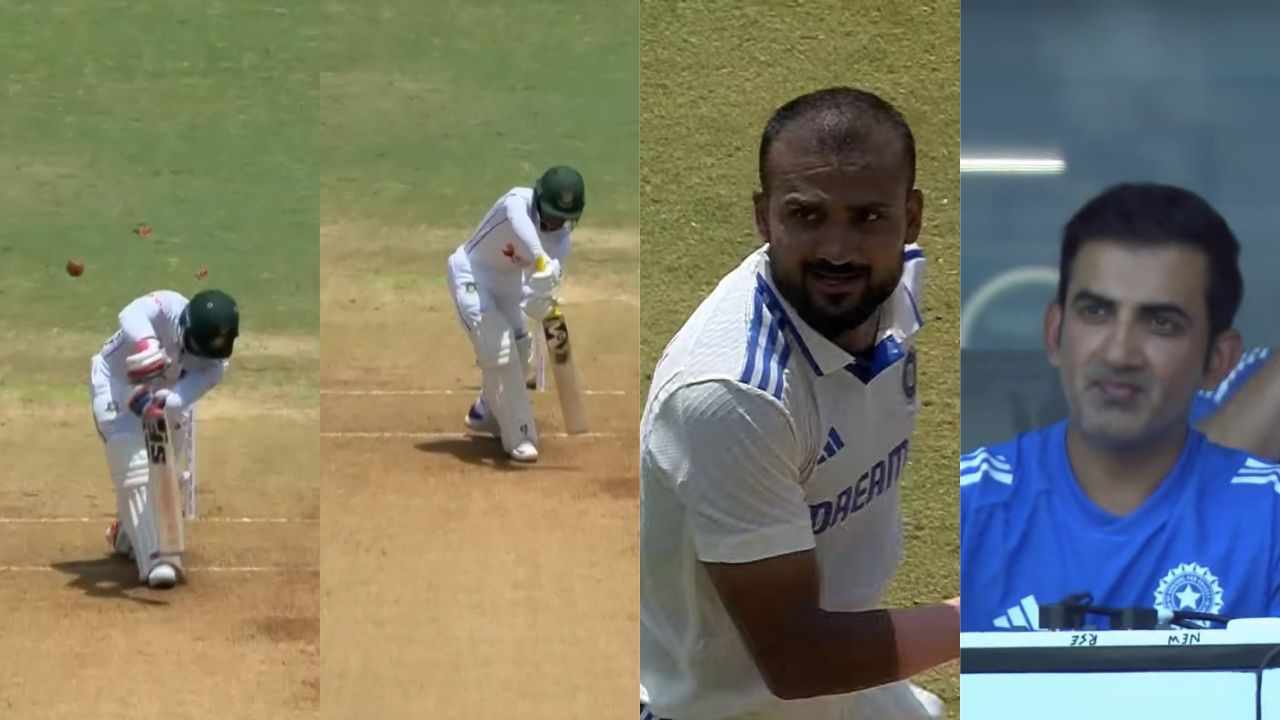 Watch- Akash Deep knocks over Zakir Hasan and Mominul Haque off ...