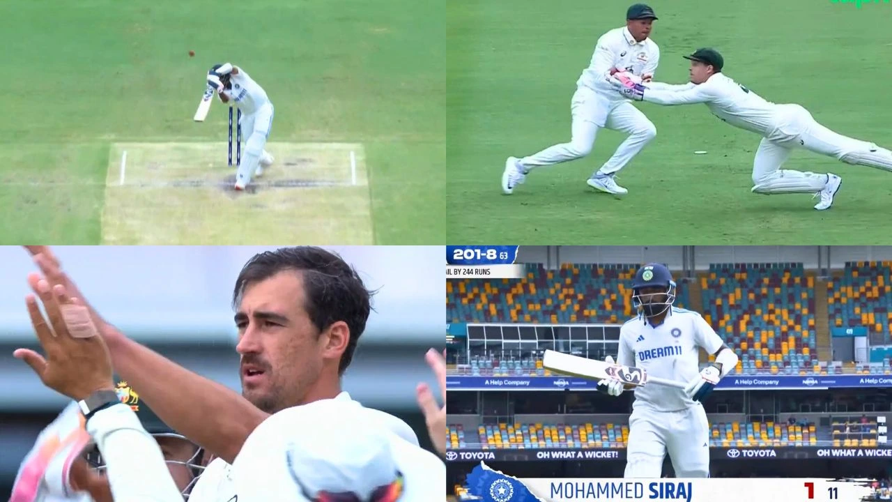 Watch: Alex Carey takes a blinder to remove Mohammed Siraj in Brisbane Test