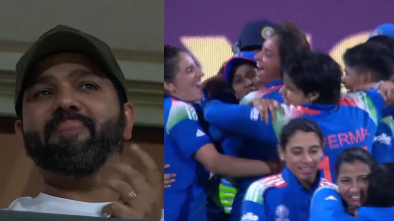 Rohit Sharma, Smriti Mandhana, Harmanpreet Kaur cry as India Women win ...