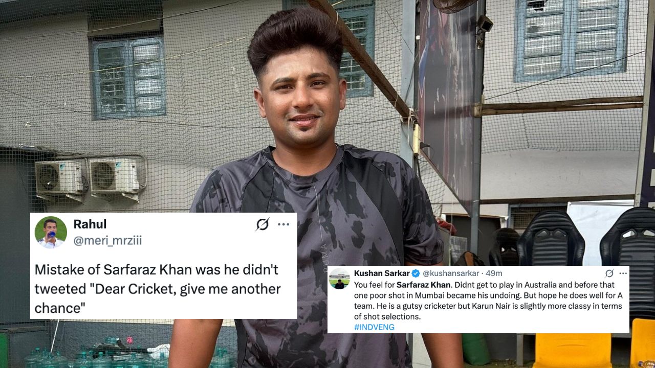 "Justice for Sarfaraz Khan"- Twitter reacts to England tour snub despite 10 kg weight loss