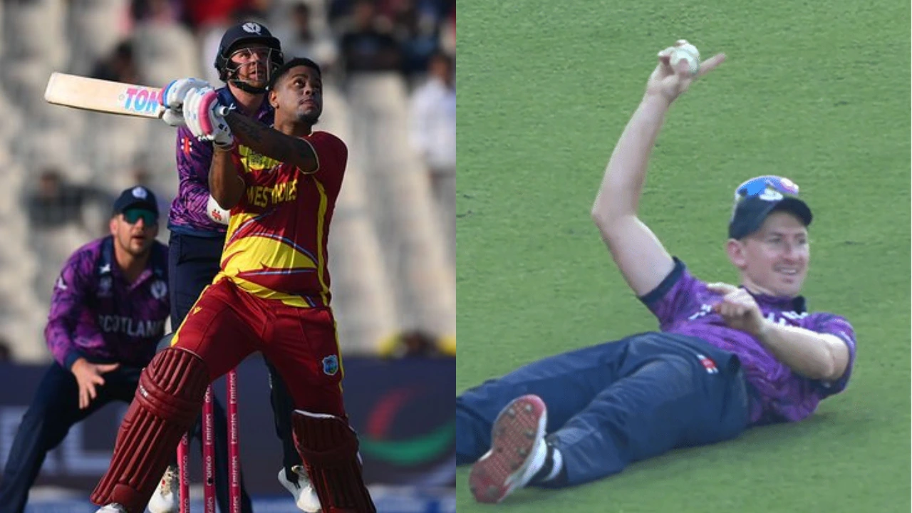 Shimron Hetmyer falls to Brandon McMullen’s screamer after breaking ...
