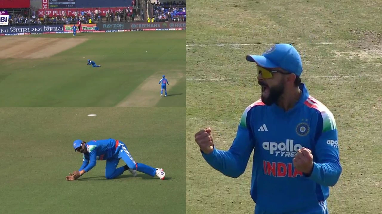 Ravindra Jadeja’s stunning catch dismisses Will Young; Virat Kohli’s ...
