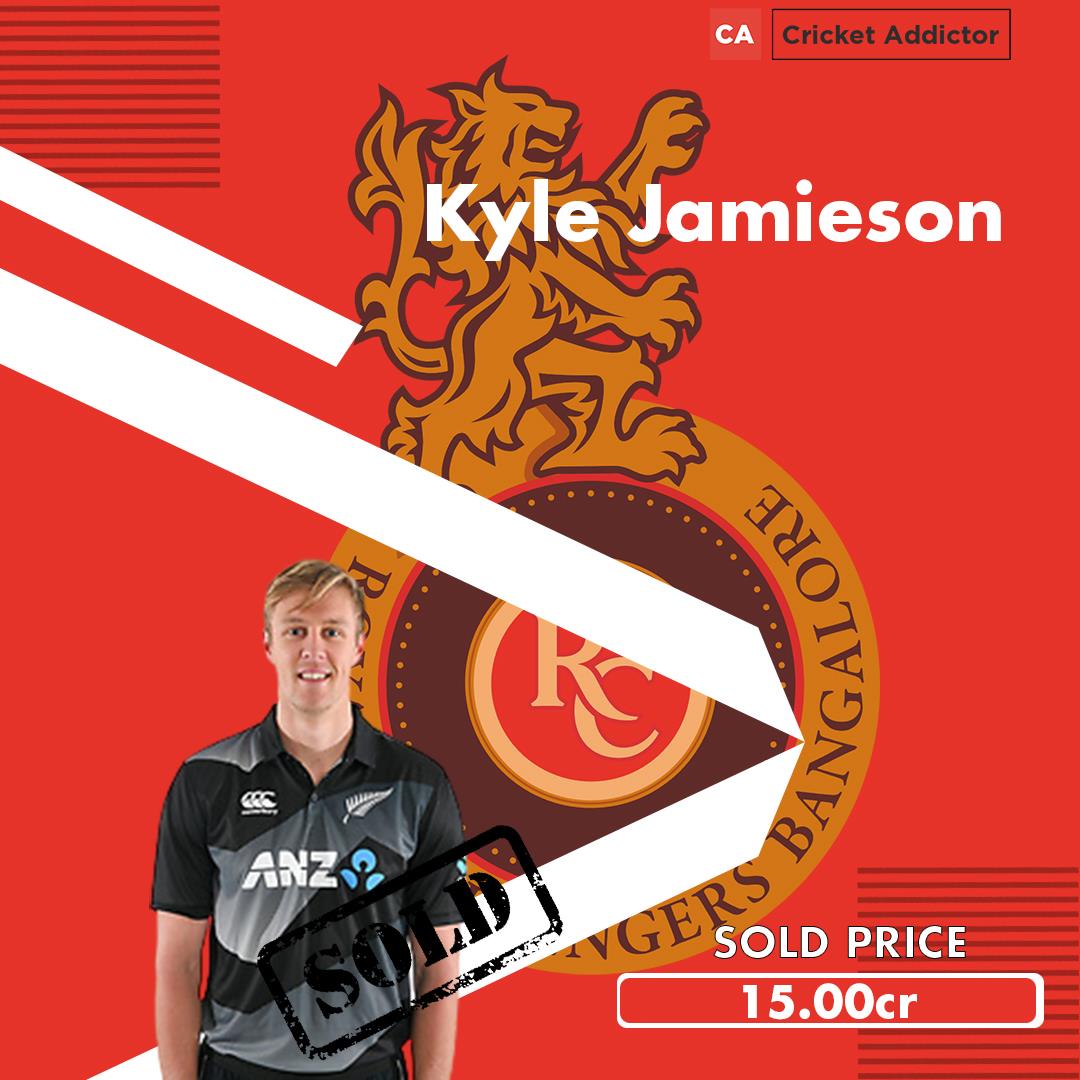 IPL 2021 Auction: Kyle Jamieson Sold To Royal Challengers Bangalore For ...