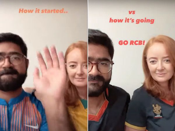 The Famous Indian-Australian Fan Couple Support RCB In IPL 2021