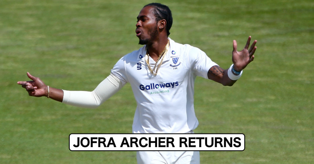 Jofra Archer Impresses With The Bat As He Returns To Action By Playing ...