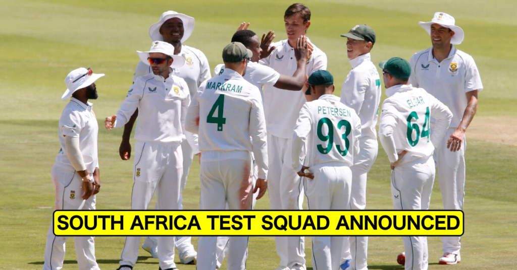 No IPL-Bound Players Included As South Africa Announce Squad For Test ...