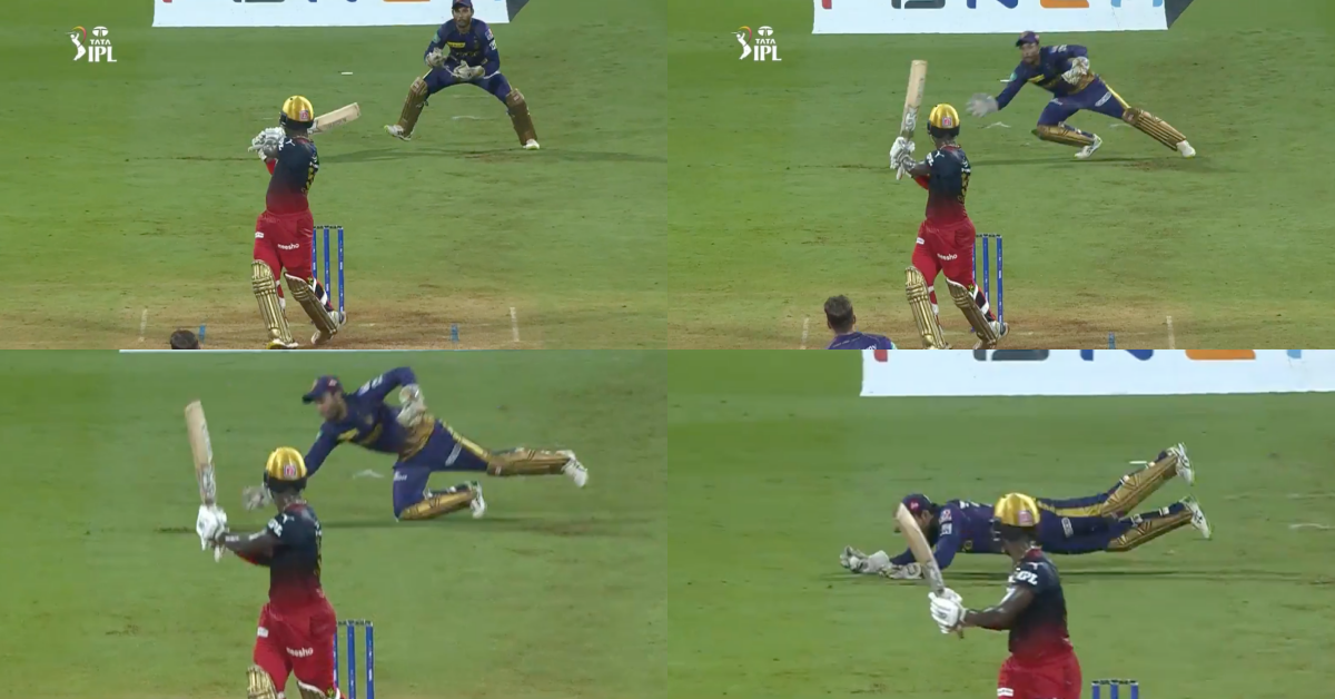 RCB vs KKR: Watch - Sheldon Jackson Takes A One-Handed Diving Stunner ...