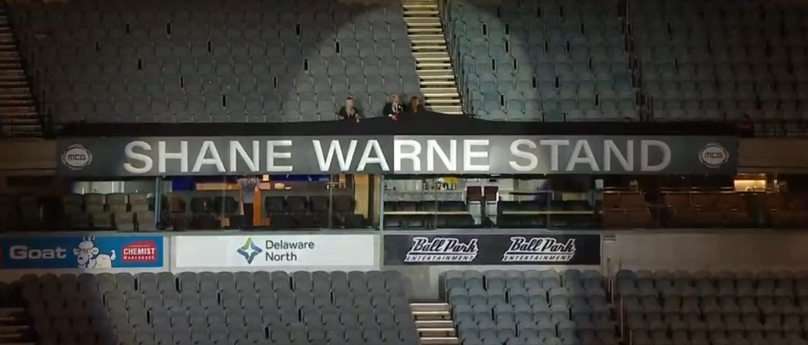 Stand Named After Shane Warne At MCG Unveiled By His Children During ...
