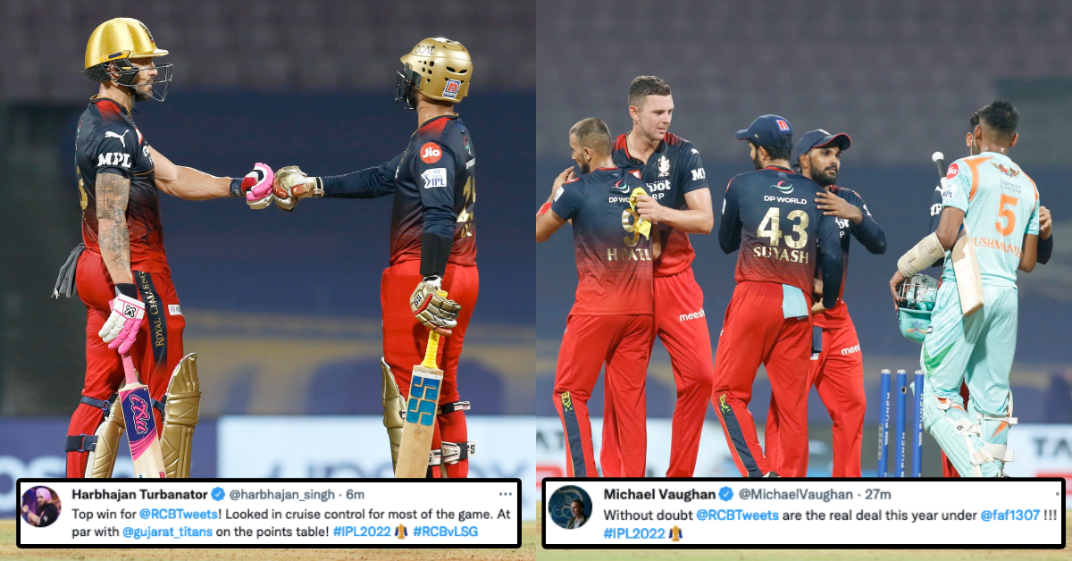 LSG vs RCB: Twitter Reacts As Faf du Plessis, Josh Hazlewood Star To ...
