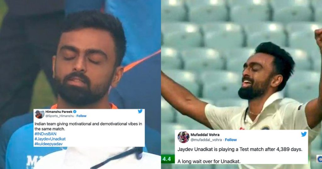 Ind Vs Ban A Long Wait Over For Unadkat Twitter Reacts To Jaydev