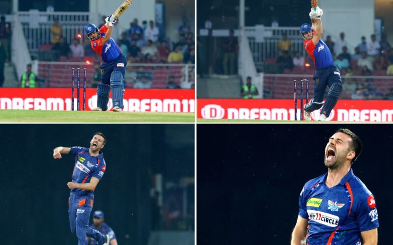 LSG vs DC: Watch - Mark Wood Bamboozles Prithvi Shaw And Mitchell Marsh ...