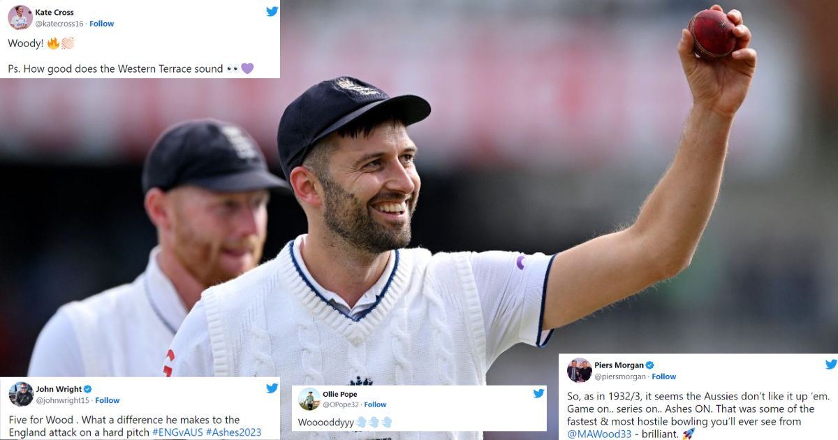 Twitter Erupts As "Dangerous" Mark Wood Destroys Australia With ...