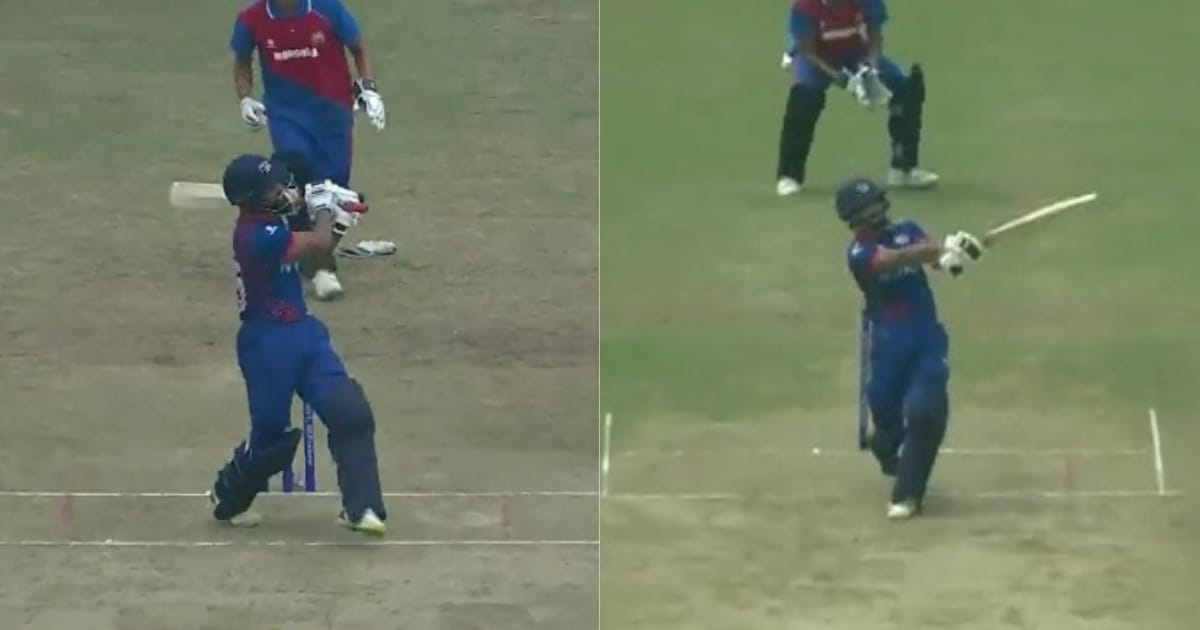 Watch - Dipendra Singh Airee Smashes Half Century Off Just 9 Balls During Nepal vs Mongolia ...
