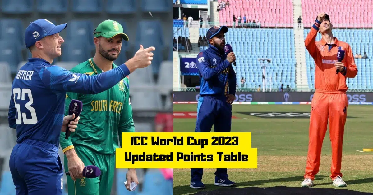 ICC World Cup Points Table 2023: Updated Standings, Most Runs, Most Wickets After NED vs SL ...