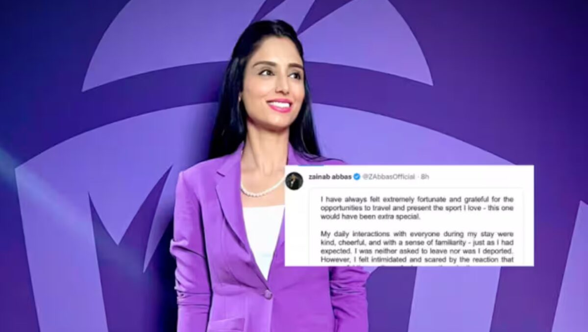 IND vs PAK: Pakistani Sports Presenter Zainab Abbas Addresses Early ...