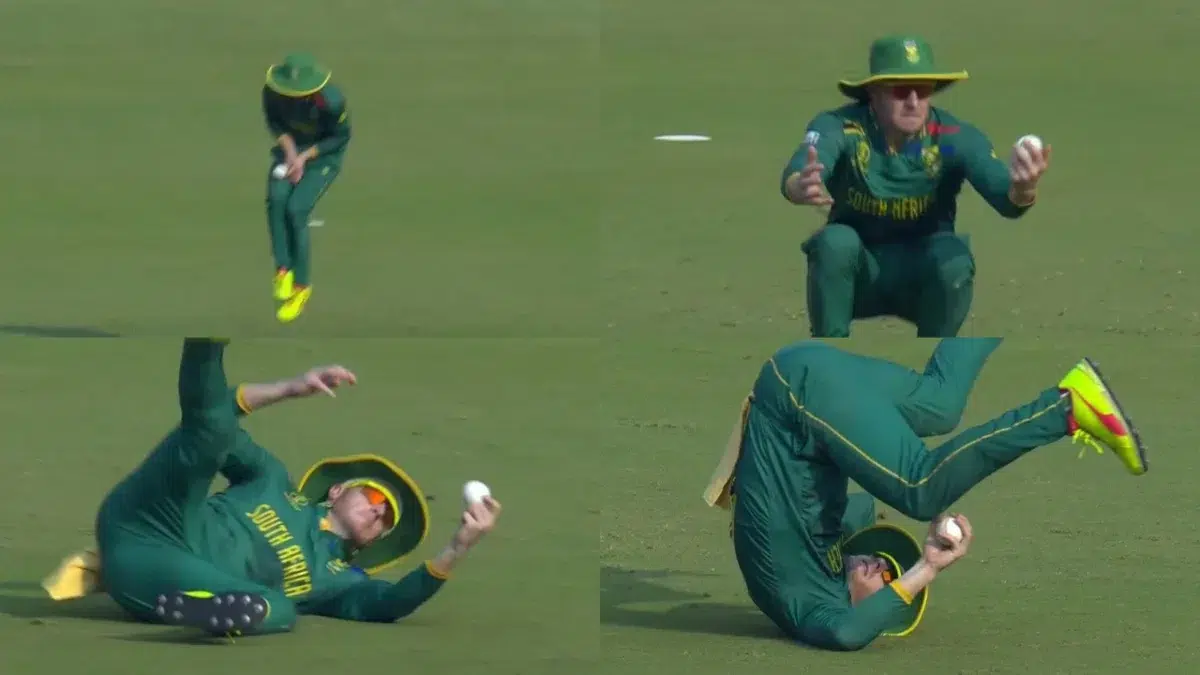 Watch: David Miller Fumbles Easy Catch Before Completing It With ...