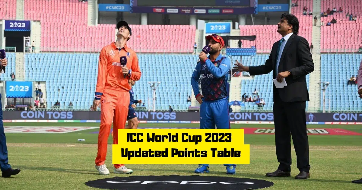 ICC World Cup Points Table 2023: Updated Standings, Most Runs, Most ...