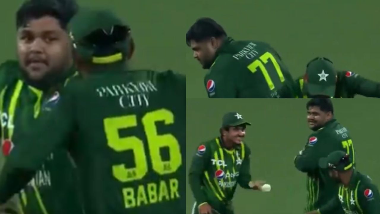 Watch: Azam Khan Gives A Shoulder Tackle To Babar Azam After Taking A ...