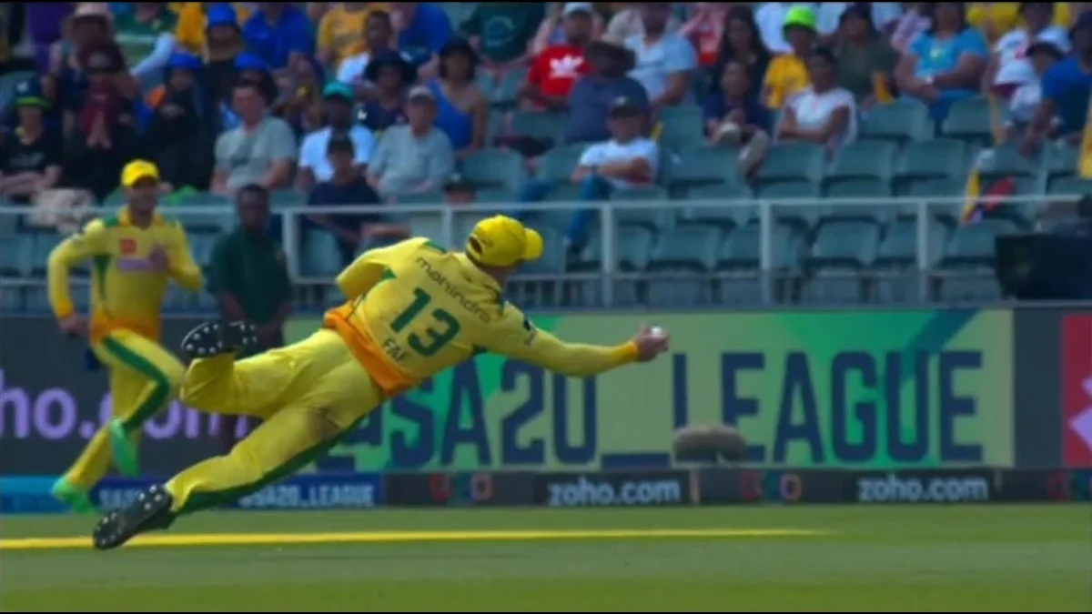SA20 2024: Watch- Faf Du Plessis Takes An Incredible Catch During JSK vs MICT
