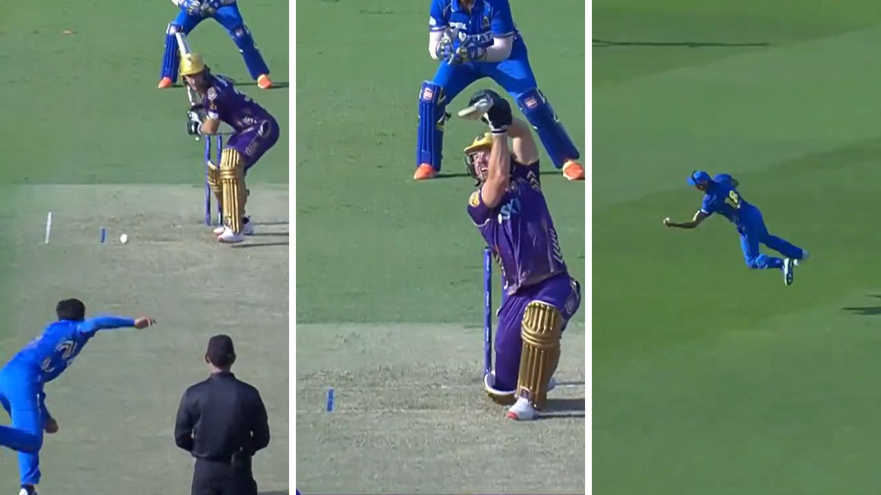 Watch: Trent Boult grabs a stunning one-handed catch in ILT20 2024