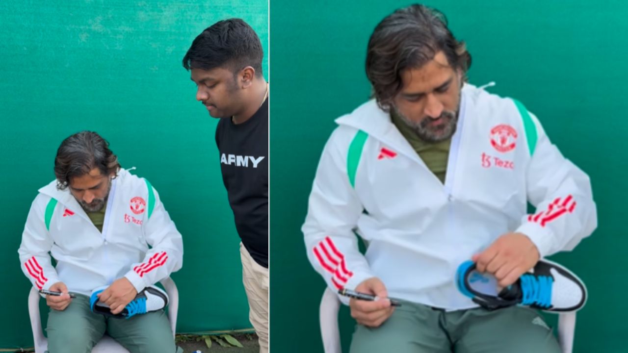 Watch: MS Dhoni signs fan's Nike Air Jordan on special request, video ...
