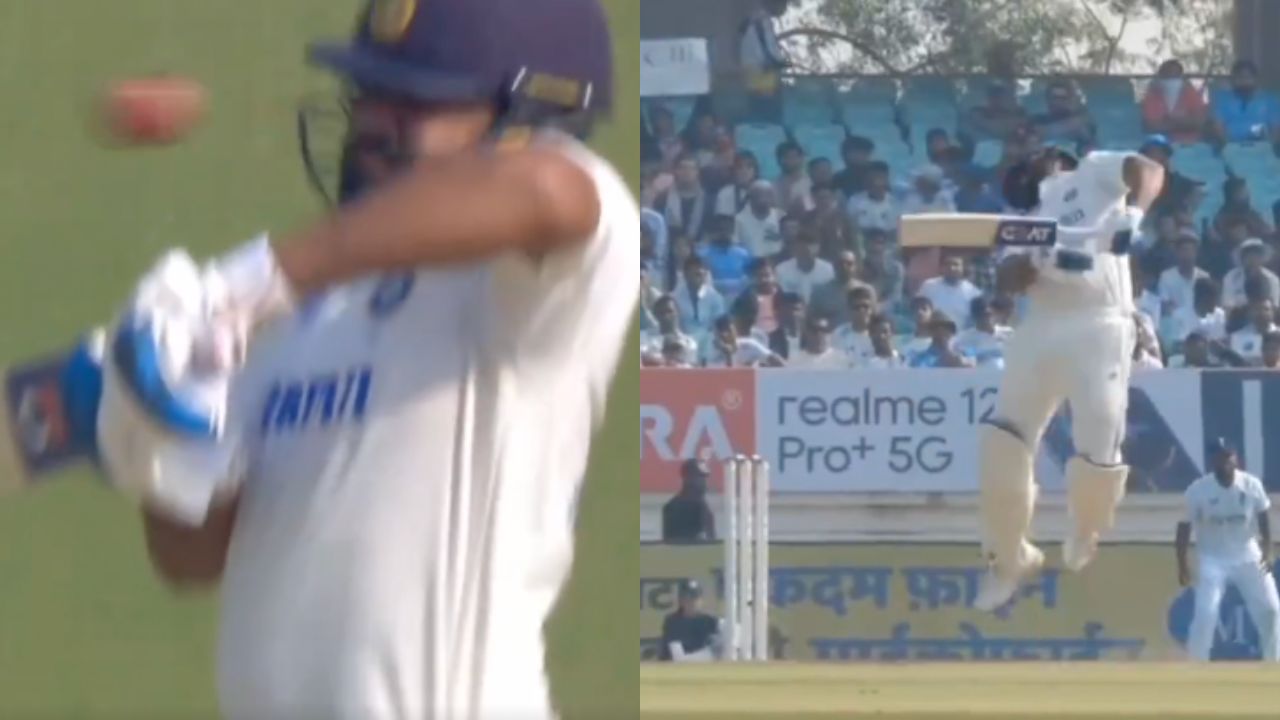 Watch: Rohit Sharma gets hit by Mark Wood as fans question his reflexes ...