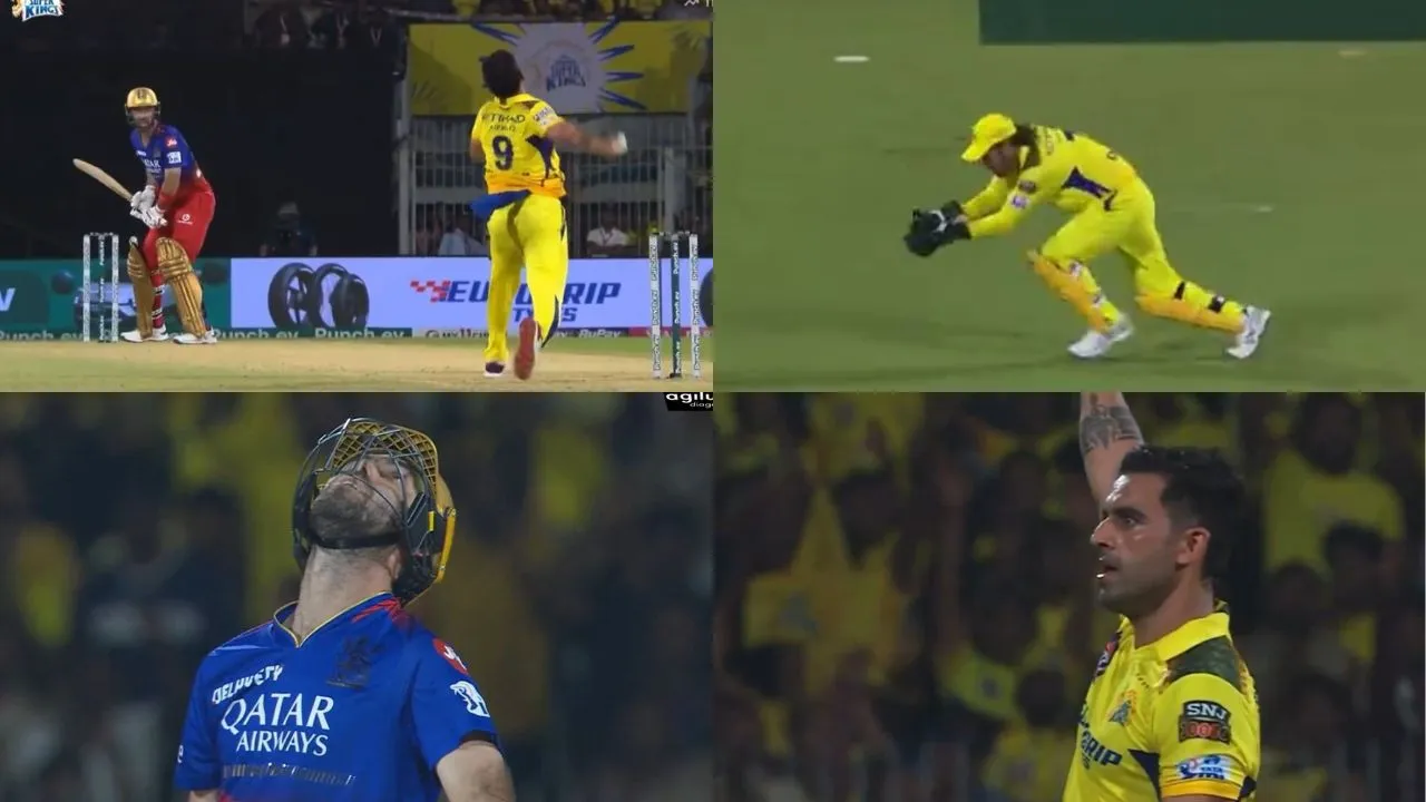 Watch: Glenn Maxwell livid with himself as he bags golden duck against CSK