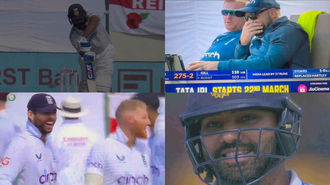 Watch: Ben Stokes clean bolds Rohit Sharma on his first ball after ...